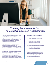 Free Guide | Training Requirements for The Joint Commission Accreditation